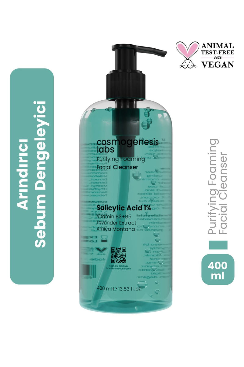 Cosmogenesis Labs Purifying Foaming Facial Cleanser 400 ml – Flavus