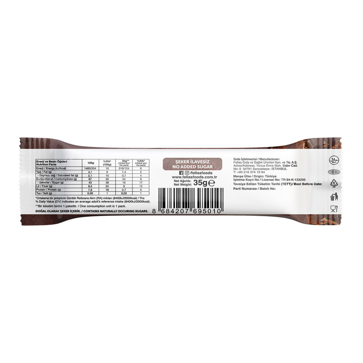 Fellas Meyve Bar - Duble Kakaolu 35g – Flavus
