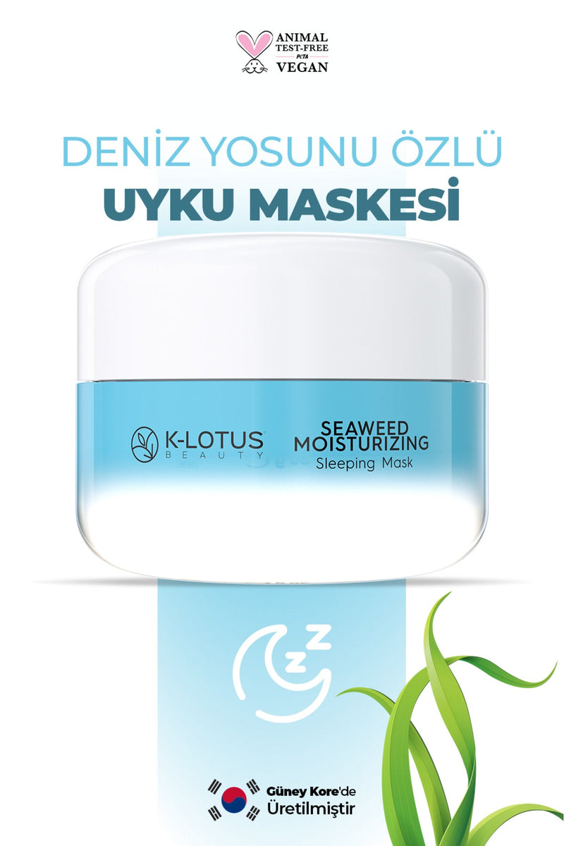 K-Lotus Beauty Deniz Yosunu Özlü Gece Bakımı Uyku Maskesi 30 ml – Flavus
