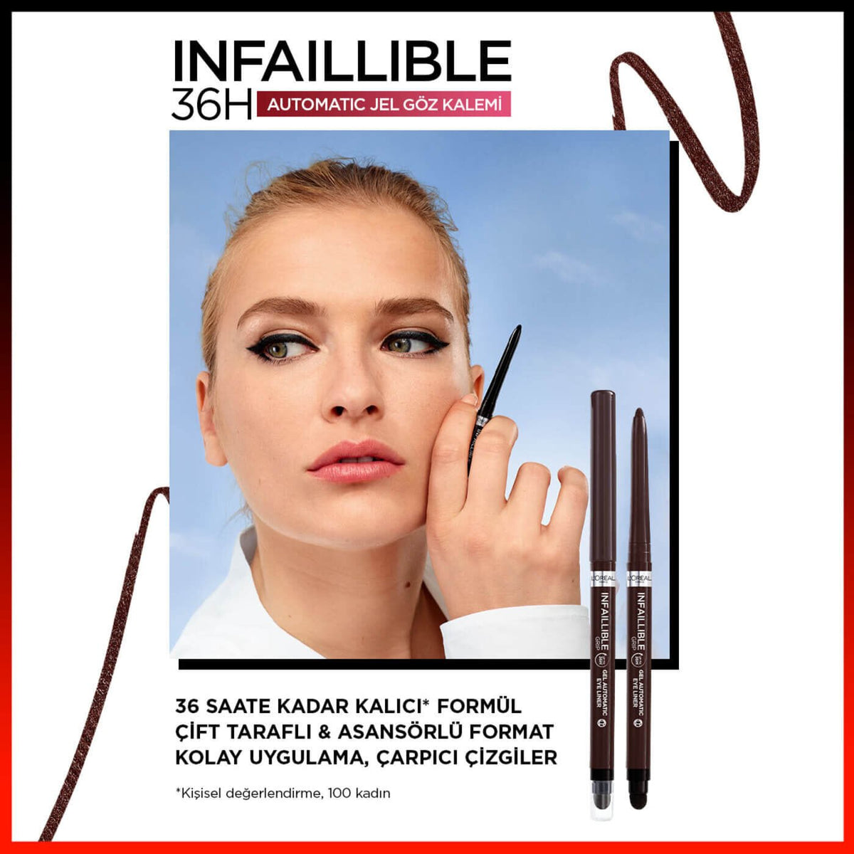 L’Oréal Paris Eyeliner Gel Infaillable Auto Liner Brown | Flavus