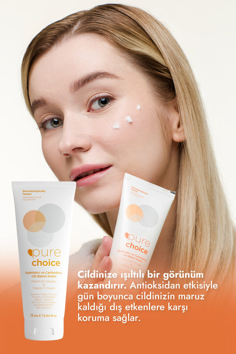 Pure Choice Vitamin C ve Vitamin B Complex Cilt Bakım Kremi 75 ml – Flavus