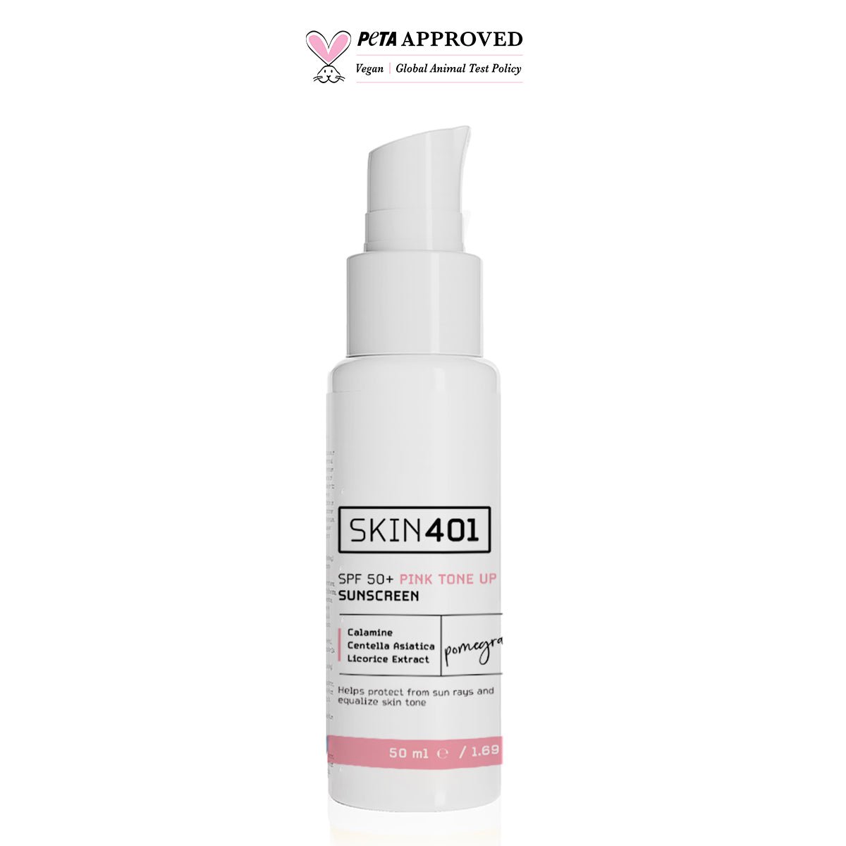Skin401 SPF50+ Pink Tone Up Sunscreen Pembe Ton Eşitleyici Güneş Kremi ...