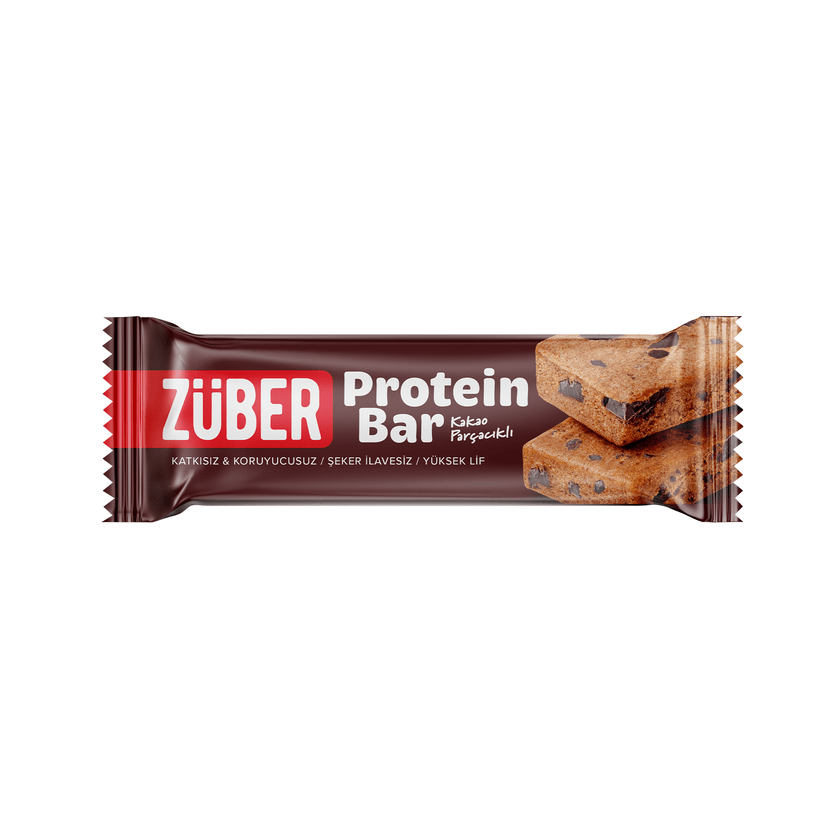 Züber Kakao Parçacıklı Protein Bar 35g – Flavus
